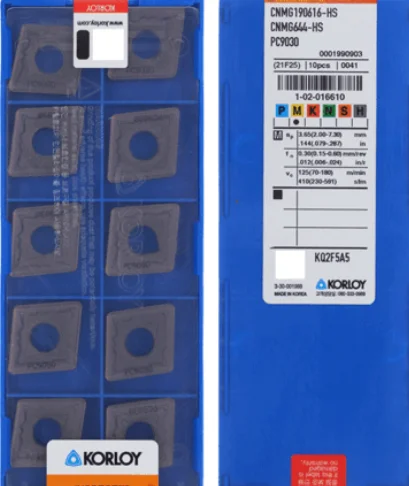 ORIGINAL 10PCS CARBIDE INSERT CNMG190616 HS PC9030| | - AliExpress