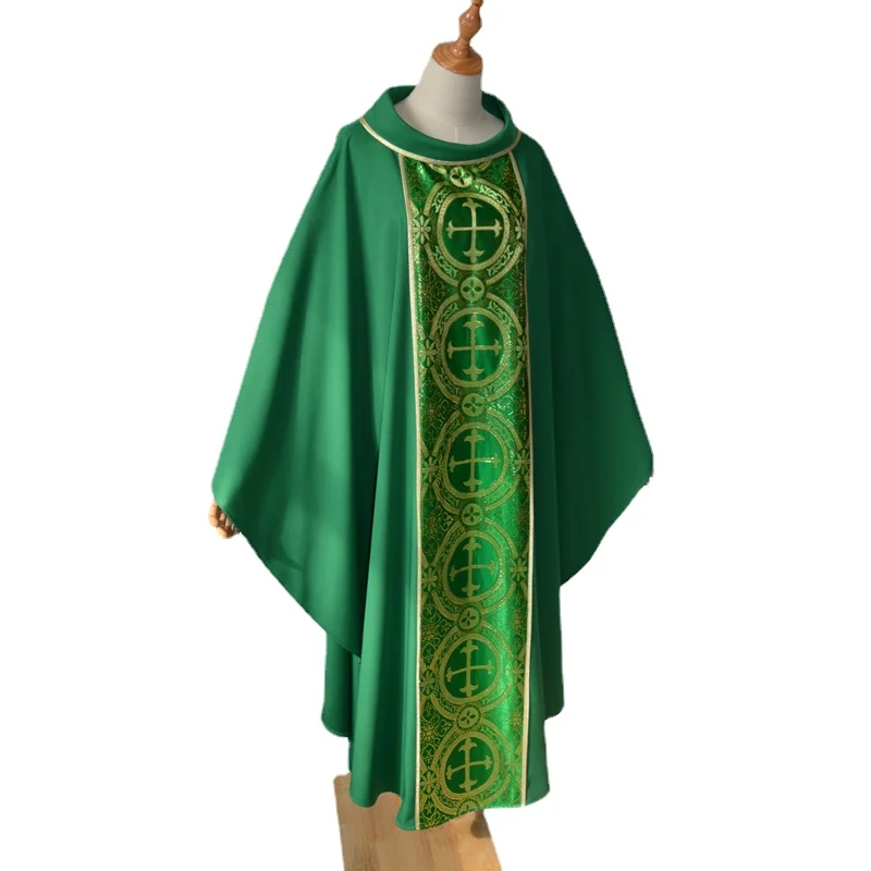 Chasuble-Gothic-Rome-Church-Father-Priest-Garment-Mass-Vestments-Roll ...