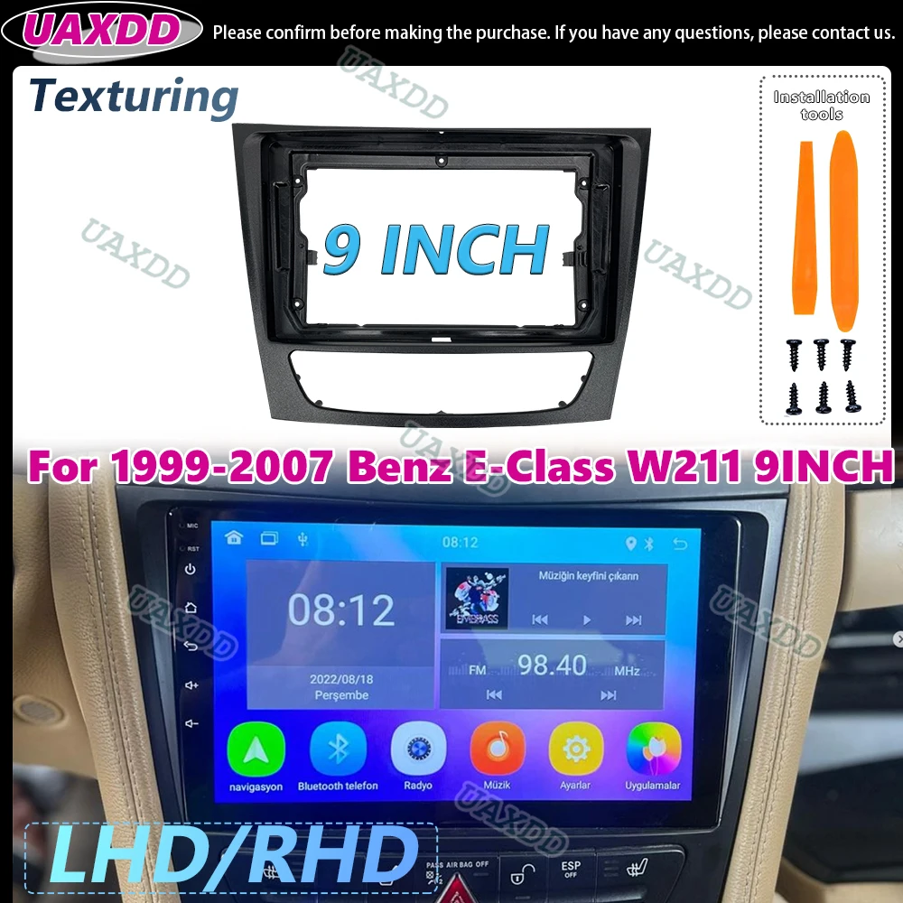 UAXDD 2 Din Band Panel Frame for Car Radio Accessory for Mercedes Benz ...