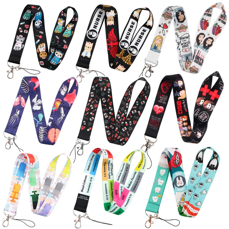 Medical Doctor Nurse Lanyards for Key Neck Strap For Card Badge Gym Key ...