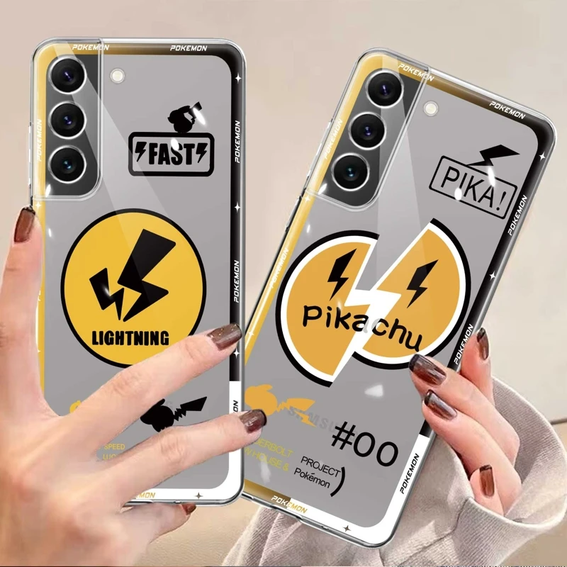 Funda-de-Pok-mon-Pikachu-para-Samsung-Galaxy-S22-5G-S23-Ultra-suave-S20 ...