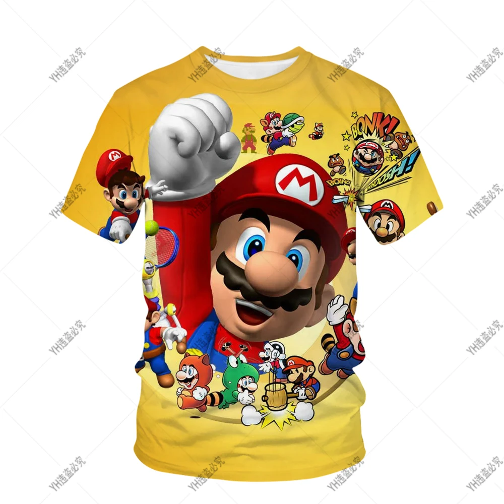 Fashion-Marios-bros-T-shirt-Kids-Clothing-Tops-Boy-T-shirt-Game-3D ...