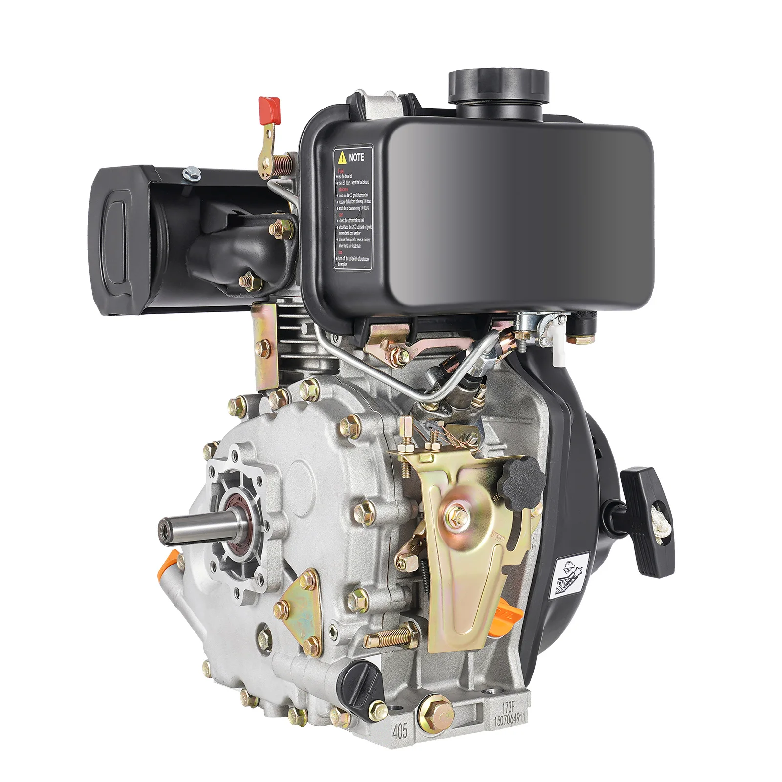 Diesel-Engine-Single-cylinder-4-stroke-5-horsepower-air-cooled-vertical ...