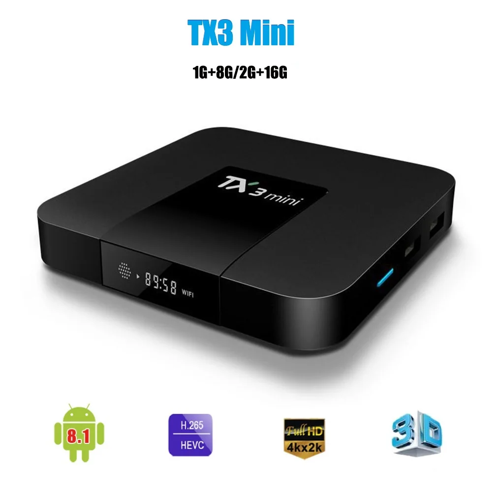 Android-8-1-TX3-Mini-Smart-TV-BOX-Amlogic-RK3228A-Quad-Core-2GB-16GB-2 ...