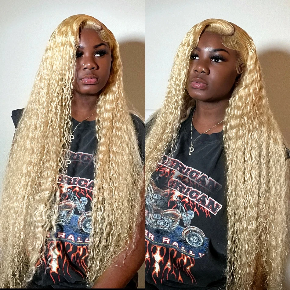 Colored-613-Blonde-Lace-Front-Wig-Deep-Wave-HD-Lace-Frontal-Wigs-Human ...