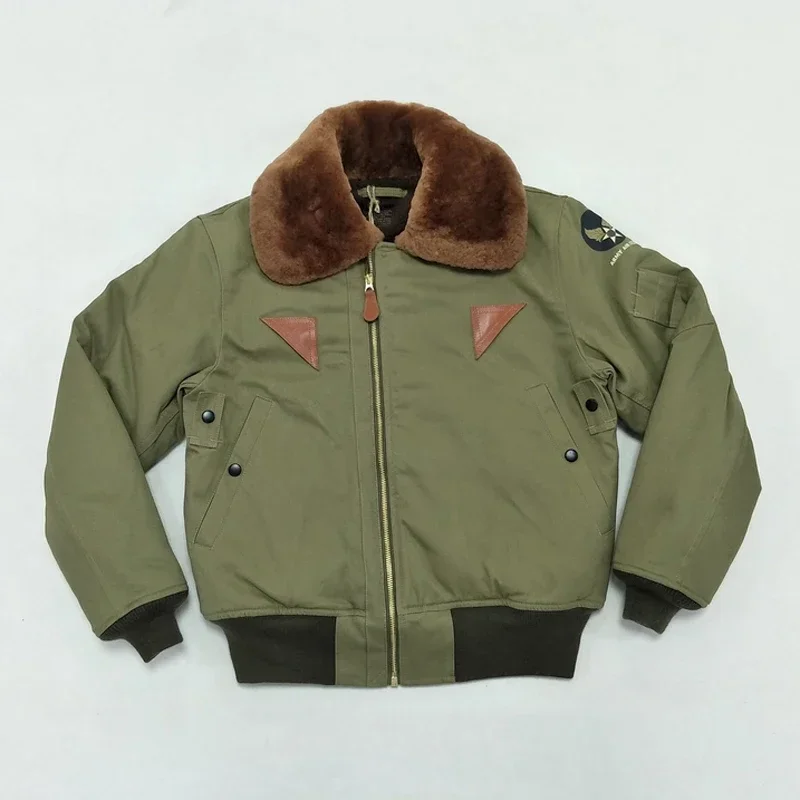 BOB DONG Type B-15A Flying Jacket 95% Wool Lining Vintage Aviator ...