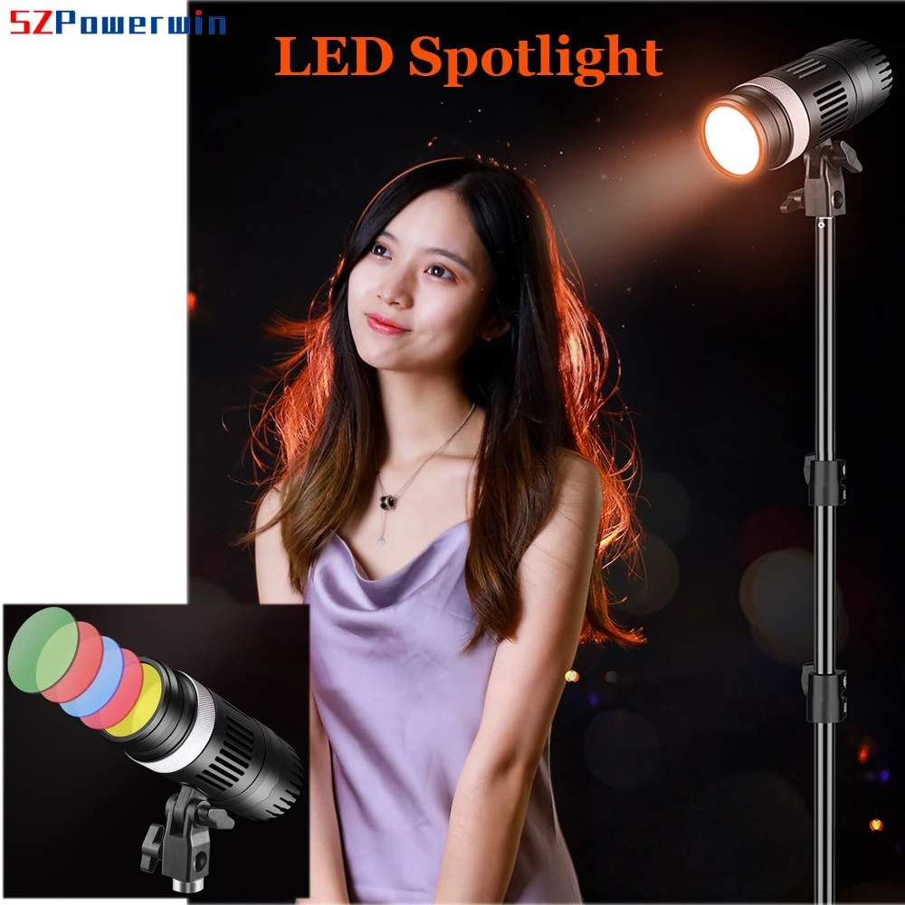 Powerwin-New-Photo-Studio-100W-LED-RGB-Photography-Spotlight-RA95-Hair ...