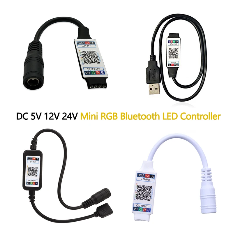DC-5V-12V-24V-Mini-RGB-Bluetooth-Dimmer-LED-Controller-Music-Bluetooth ...