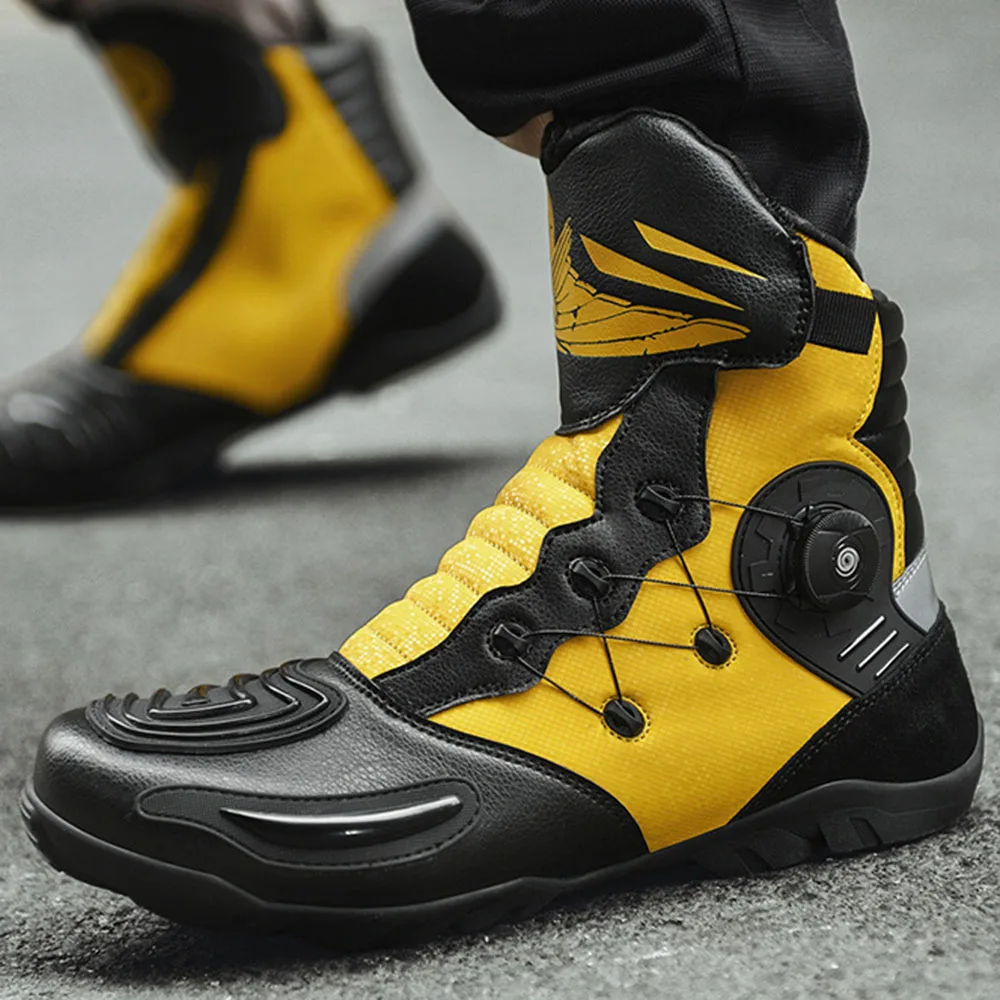 Motorcycle-Boots-Men-Women-Biker-Shoes-Studded-Boots-Moto-Ankle ...