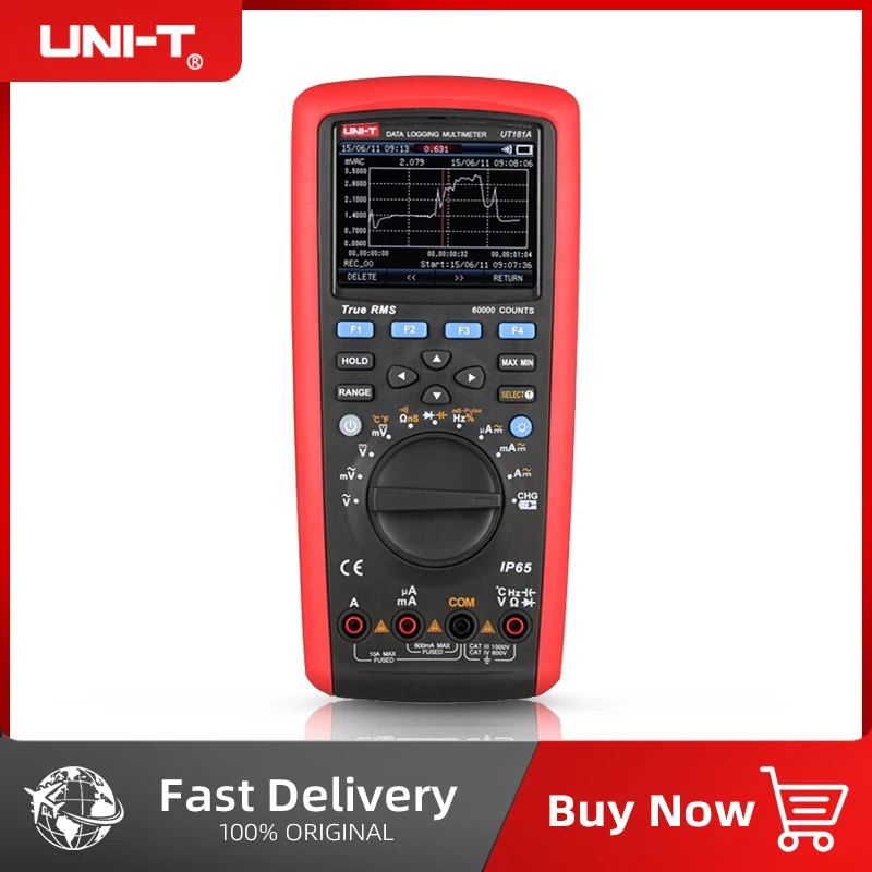 UNI-T-True-RMS-Datalogging-Multimeter-UT181A-Dual-Temperature ...