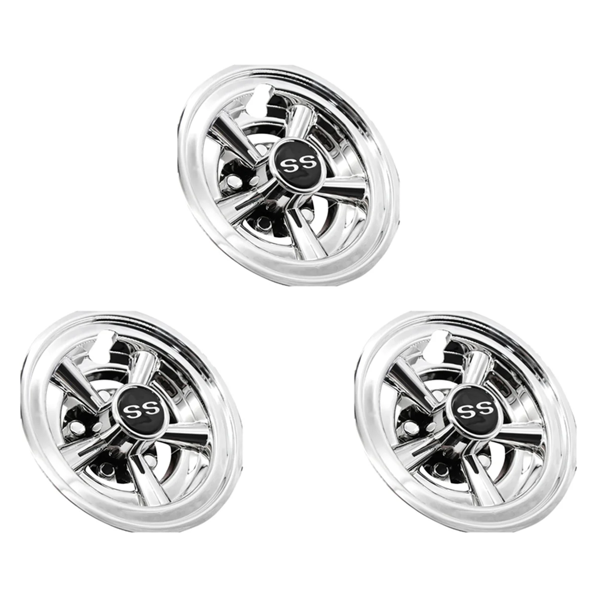 3Pcs-8Inch-SS-Golf-Cart-Wheel-Covers-5-Spoke-Design-Hub-Cap-for-Golf ...