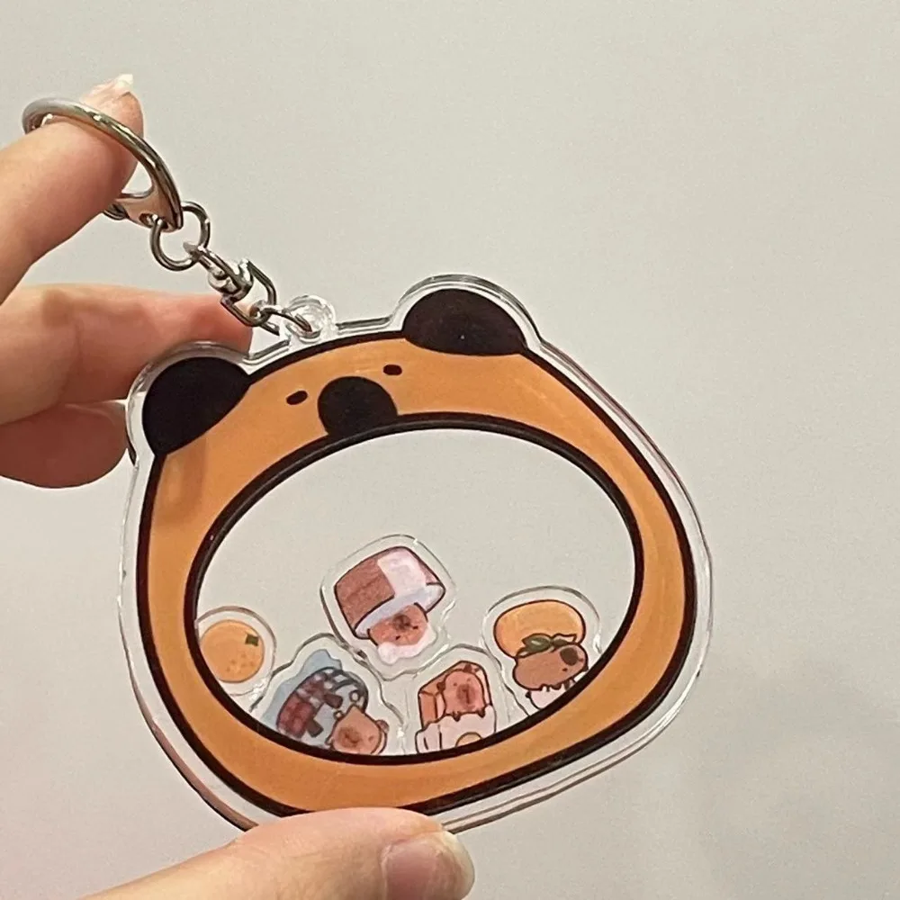 Cartoon-Animal-Capybara-Pendant-Keychains-Acrylic-Accessories-Backpack ...