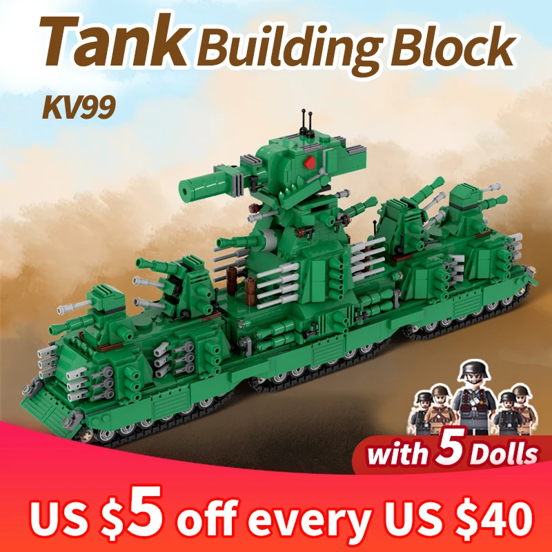 Compatible-With-Lego-MOC-KV-44-Cartoons-about-tanks-KV99-Building-Blocks-Soviet-World-of-Tanks.jpg