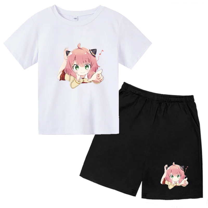 Anya-Cute-Pattern-Printed-4-14-Years-Children-T-shirt-Suits-Summer-New ...