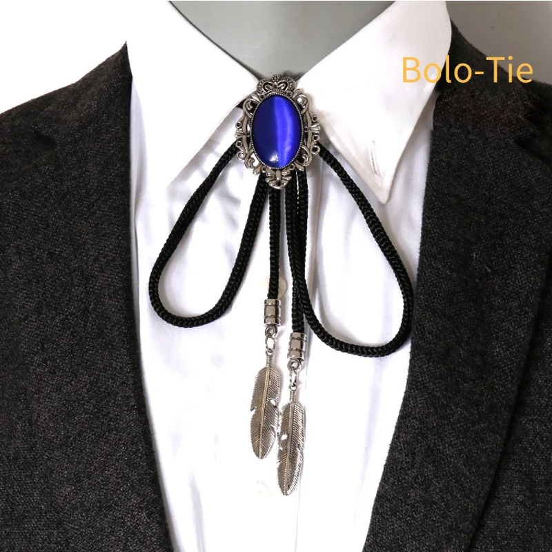 Woolen Rope Bolo Bow Tie Men's Casual Banquet Party Suit Shirt ...