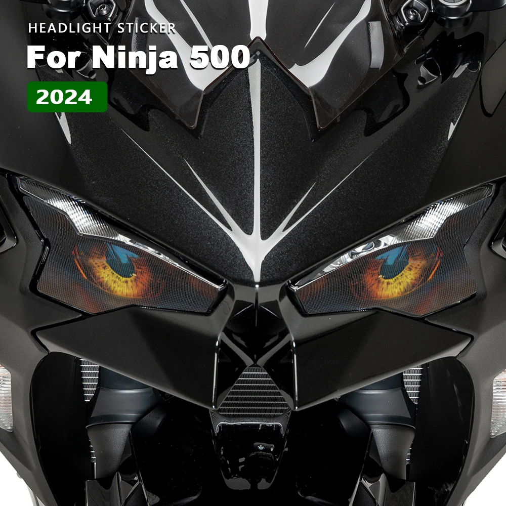 Headlight Sticker Waterproof Motorcycle Decals for Kawasaki Ninja 500 ...