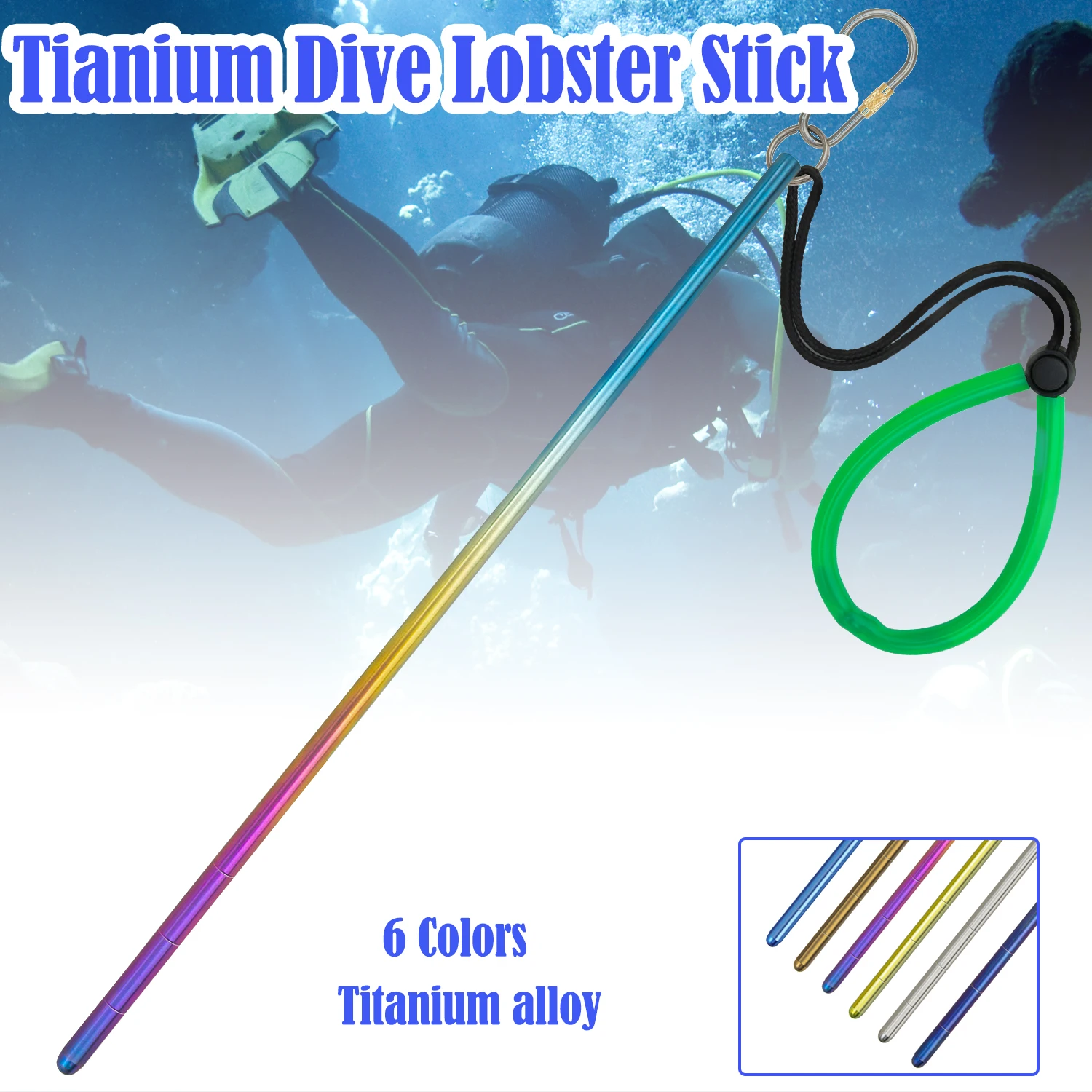 TiTo High Quality Titanium Scuba Diving 350mm Titanium Alloy Dividing ...