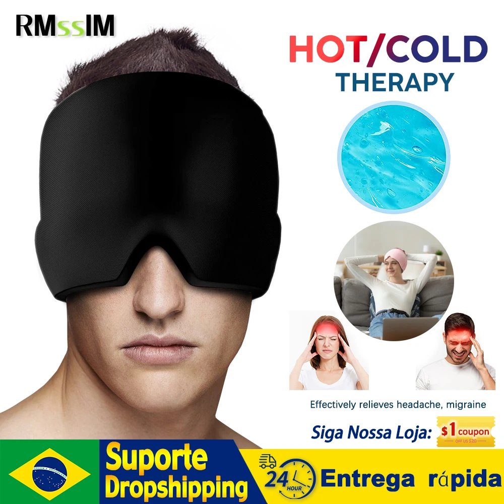 Cabe-a-Massageador-Cap-Gel-Terapia-Quente-e-Fria-Headache-Enxaqueca ...
