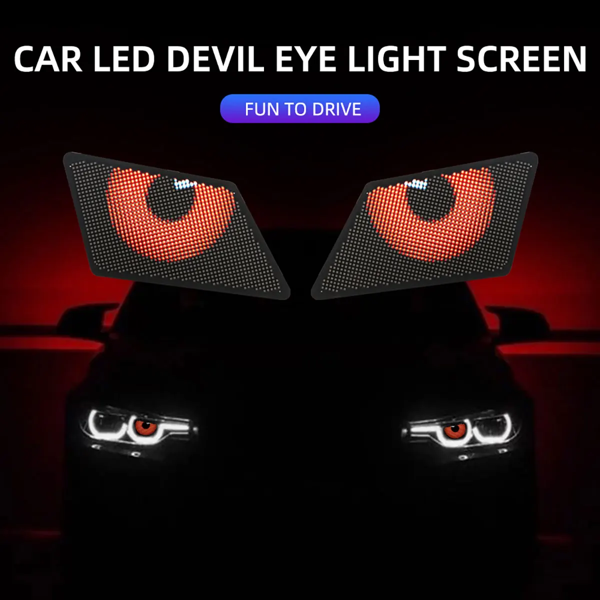 1set-Demon-Eye-Led-Display-For-Car-Headlight-Modification-DIY-Animation ...