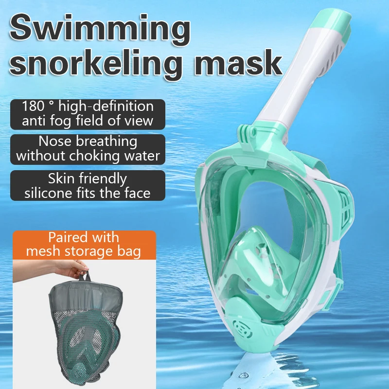 Underwater-Snorkeling-Full-Face-Children-Swimming-Mask-Set-Scuba-Diving ...