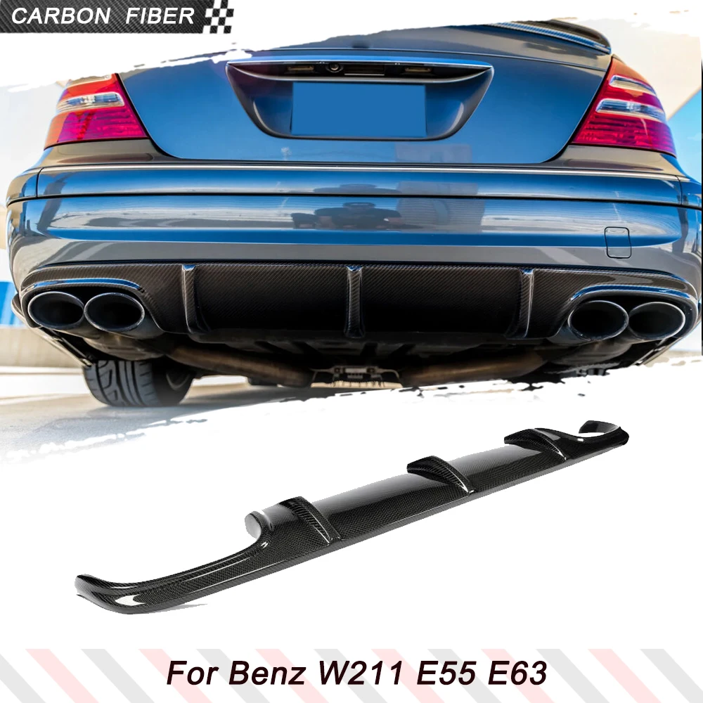 Carbon Fiber Car Racing Rear Bumper Diffuser Lip Spoiler for Mercedes ...