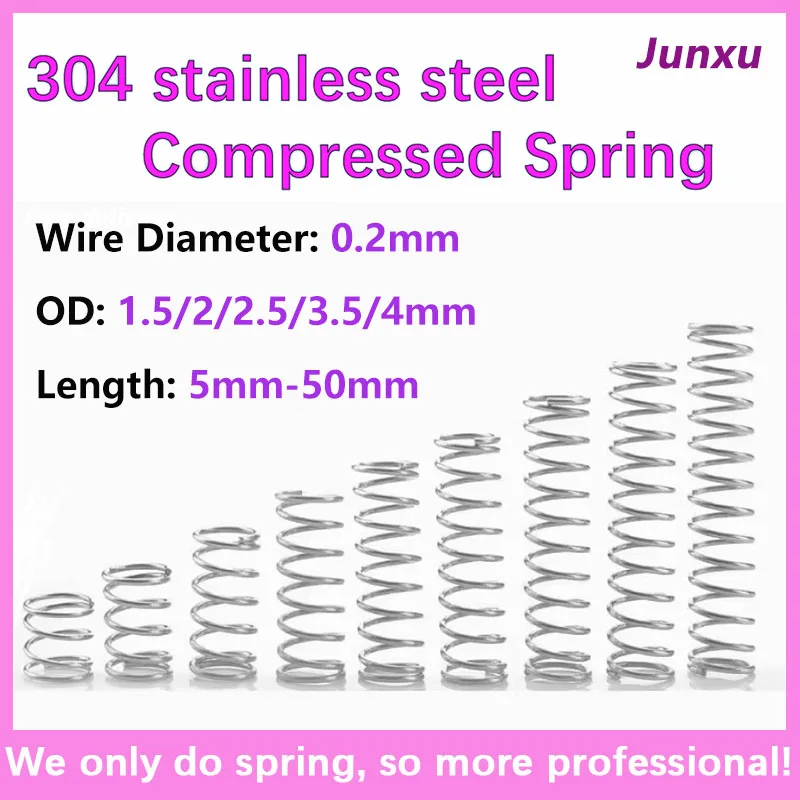 20pcs-Lot-0-2mm-Stainless-Steel-Micro-Small-Compression-Spring-OD-1-5-2 ...