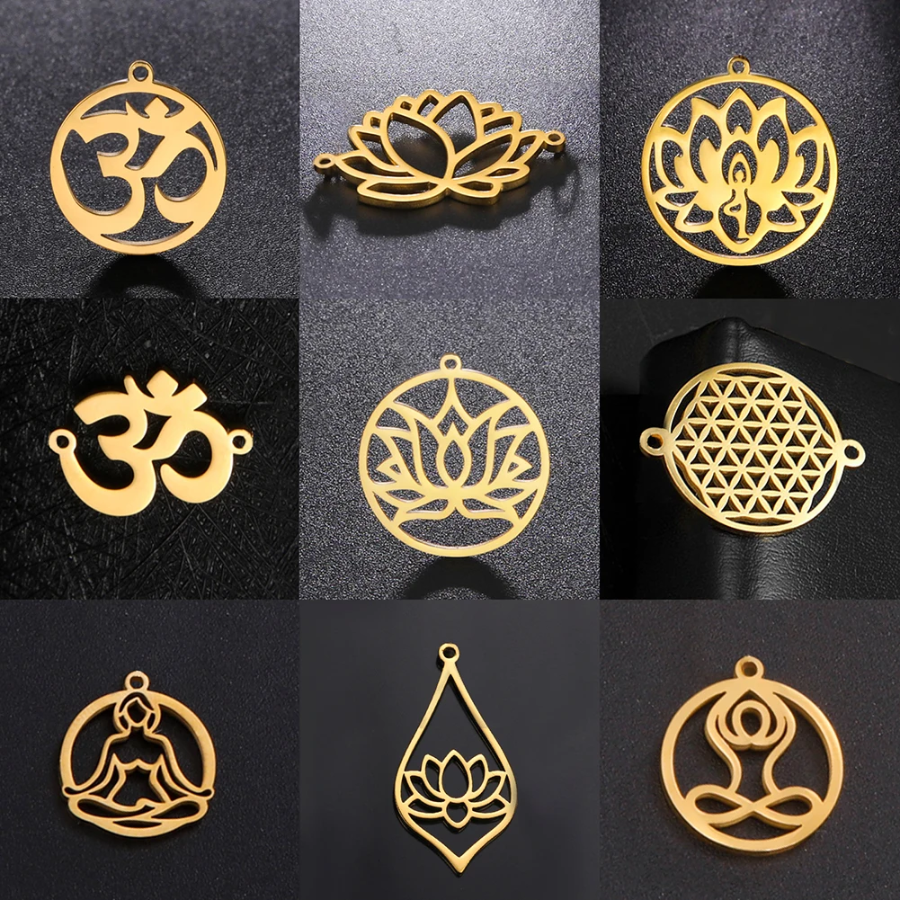 Eueavan-5-st-cke-om-Buddhismus-Lotus-Edelstahl-Charms-f-r-Schmuck-machen-Yoga-Blume-des.jpg