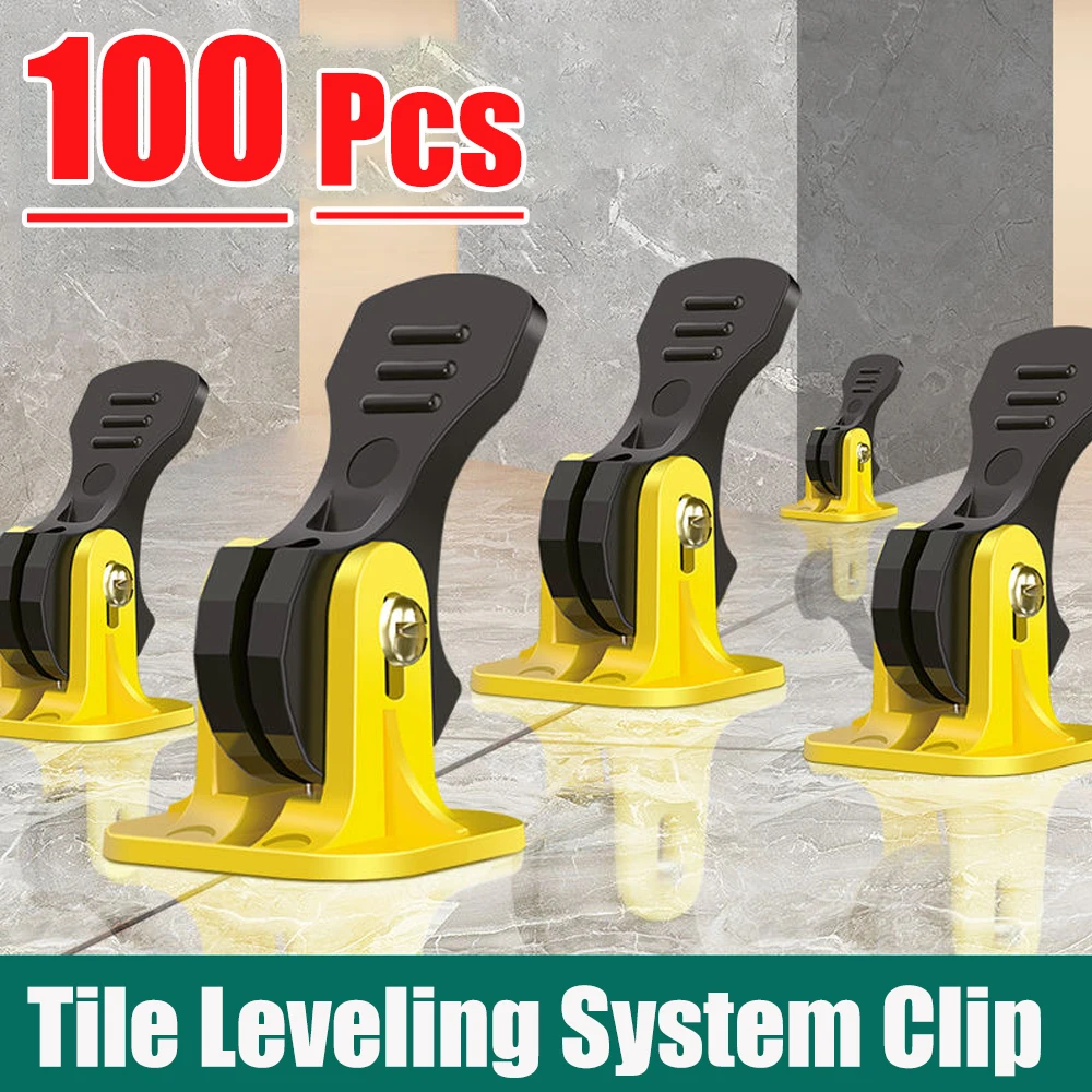 50-100Pcs-Floor-Tile-Leveling-System-Clips-Construction-Tools-Tile ...
