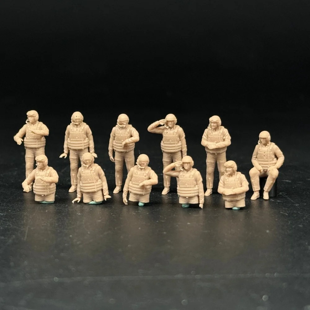 1/72 Scale Modern military US Abrams tank crew full-body half-body ...