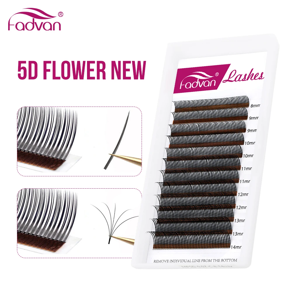 FADVAN-extensiones-de-pesta-as-5D-Flora-Indivudual-plumas-voluminosas ...