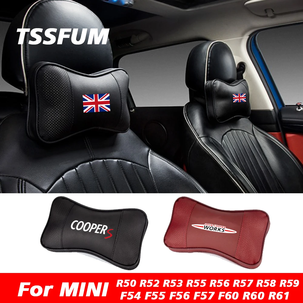 Appui-tête,L'union Jack cuir de Siège de Voiture Appui-Tête Cou ...