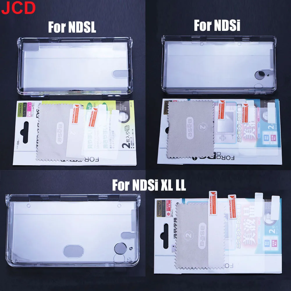 JCD Plastic Clear Crystal Shell Skin Case Cover For DSL NDS Lite NDSL ...