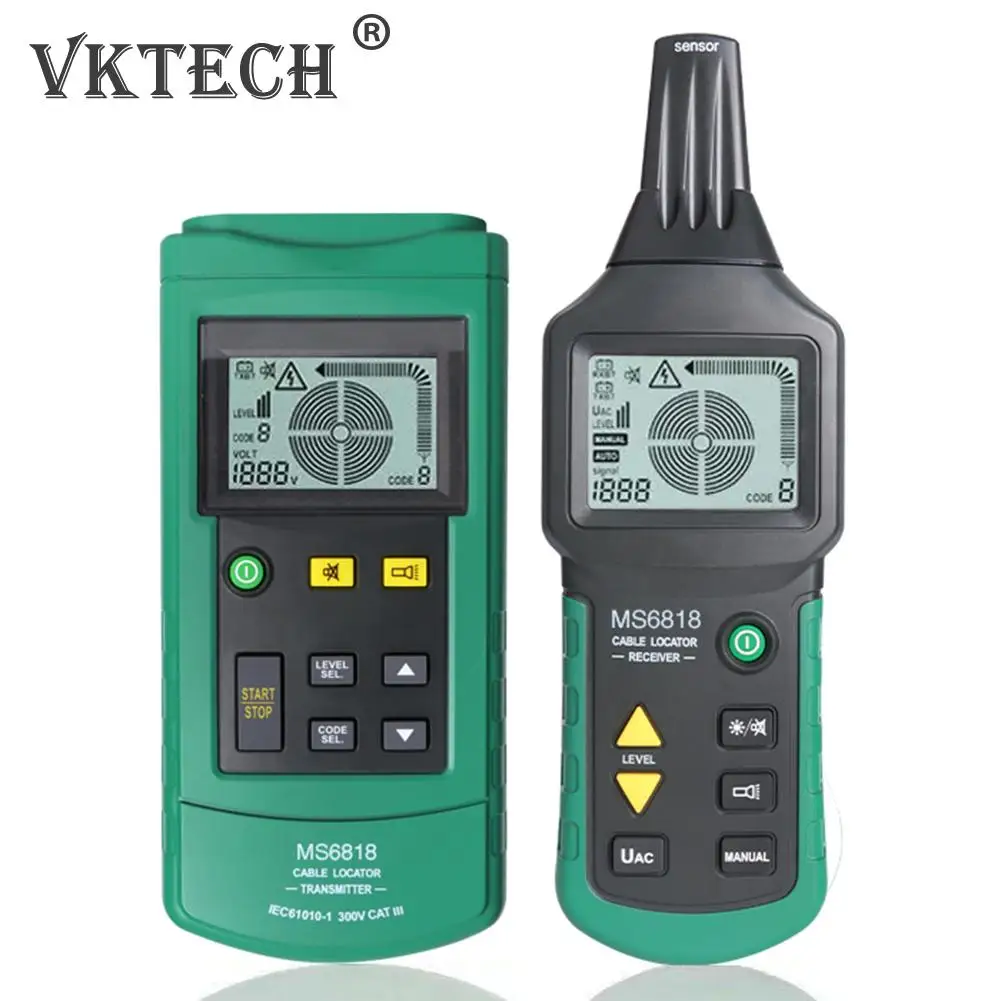 Professional Portable Mastech MS6818 Voltage12~400V Wire Cable Tracker ...