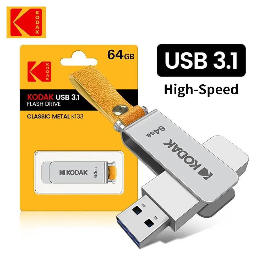 Kodak-USB3-1-K133-Flash-Drive-64GB-256GB-128GB-High-Speed-Metal-Memory ...