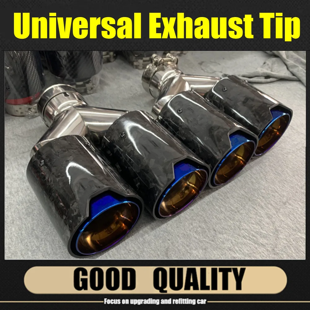 genuine-1pcs-Muffler-Tip-blue-Stainless-Universal-M-performance-Forged ...
