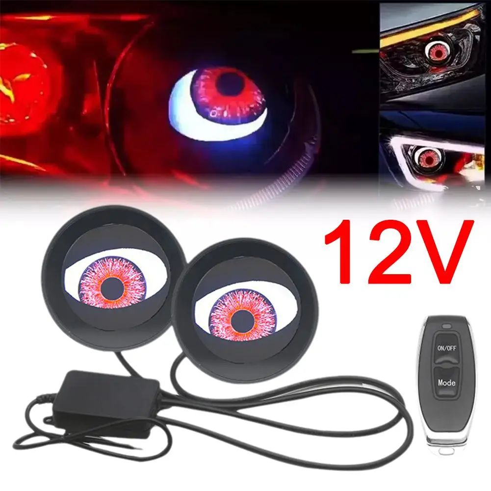Cool-Decoration-Dynamic-LED-Car-Headlights-Devil-Eye-Light-Light-Eagle ...