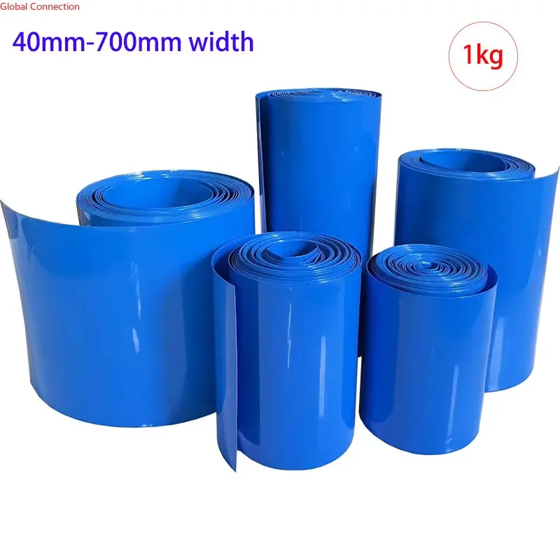 1kg-PVC-Heat-Shrinkable-Tube-Shrink-Film-Sleeve-Sheath-Blue-Shrink-Tube ...