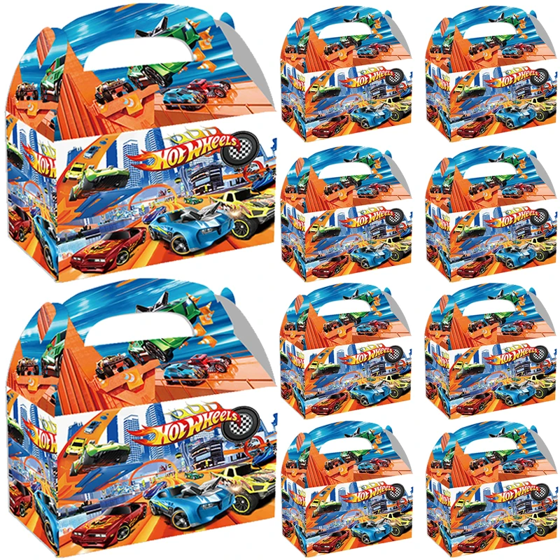 Hot-Wheels-Birthday-Party-Supplies-Race-Car-Tema-Candy-Boxes-Lanche ...