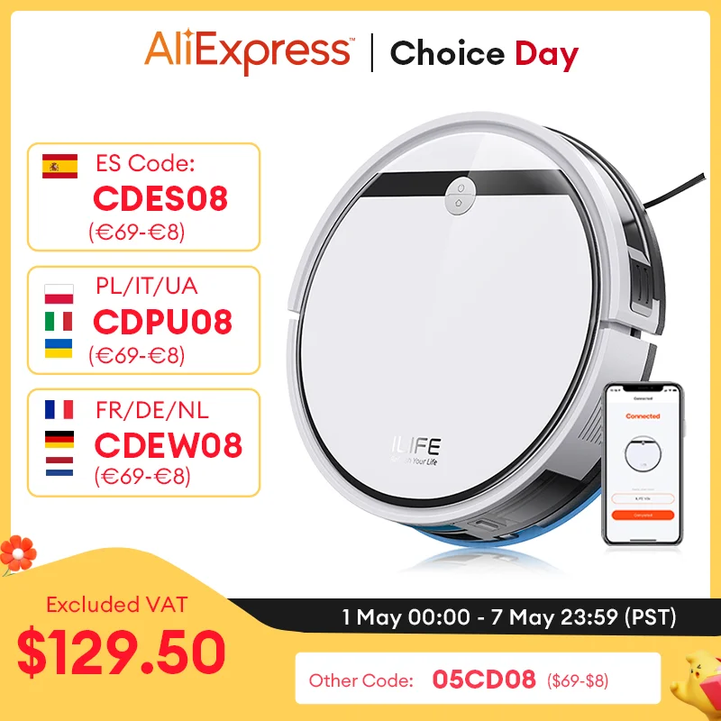 ILIFE-V3X-Robot-Vacuum-and-Mop-Combo-V3s-Pro-Upgraded-Compatible-with ...