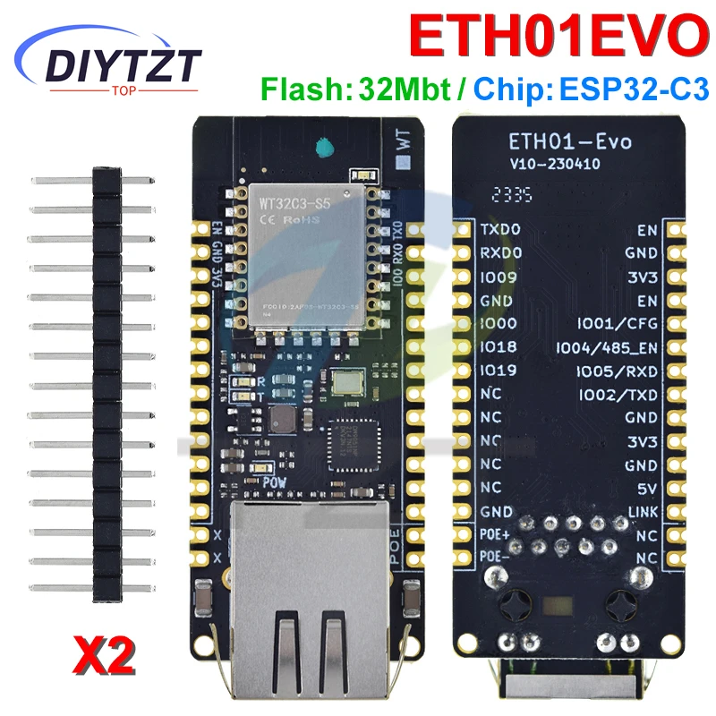 DIYTZT-ETH01-EVO-Pantalla-de-iluminaci-n-ESP32-C3-WIFI-Bluetooth ...