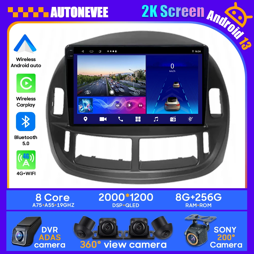 Android-Car-For-Toyota-Previa-ESTIMA-ACR30-Tarago-2002-2006-QLED-Stereo ...