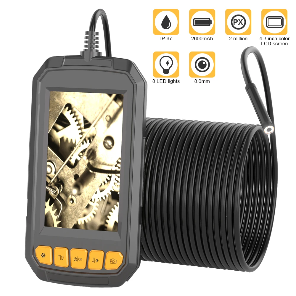 Endoscope Camera industry 8mm Handhold inspection Screen 4.3 inch ...