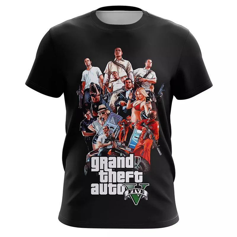 Game-3D-Printed-Grand-Theft-Auto-GTA-5-T-Shirt-For-Men-Fashion ...