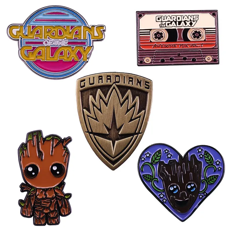 Adventure-Movie-Guardians-of-the-Galaxy-Enamel-Pins-Groot-Metal-Brooch ...