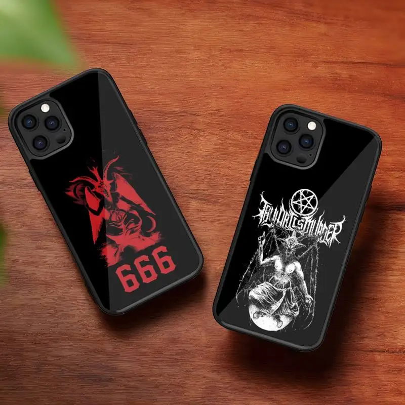 Pentagram 666 Demonic Satanic Phone Case For Iphone 14 Pro Max 11 13 12 ...