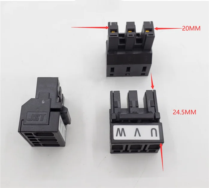 JST UVW 3Pin Power Connector Use For Mitsubishi MR JE 200A/300A/400A ...