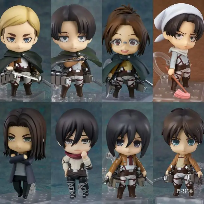 Cole-o-Anime-Action-Figure-Levi-Ackerman-390-417-Eren-Jaeger-375-Mikasa ...