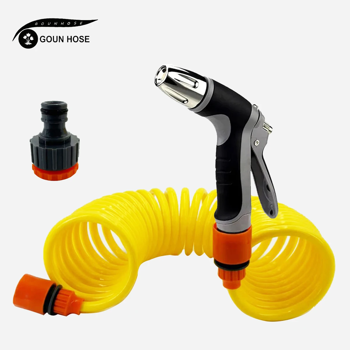 Expandable Retractable EVA Garden Hose Water Gun Portable Spring Water ...