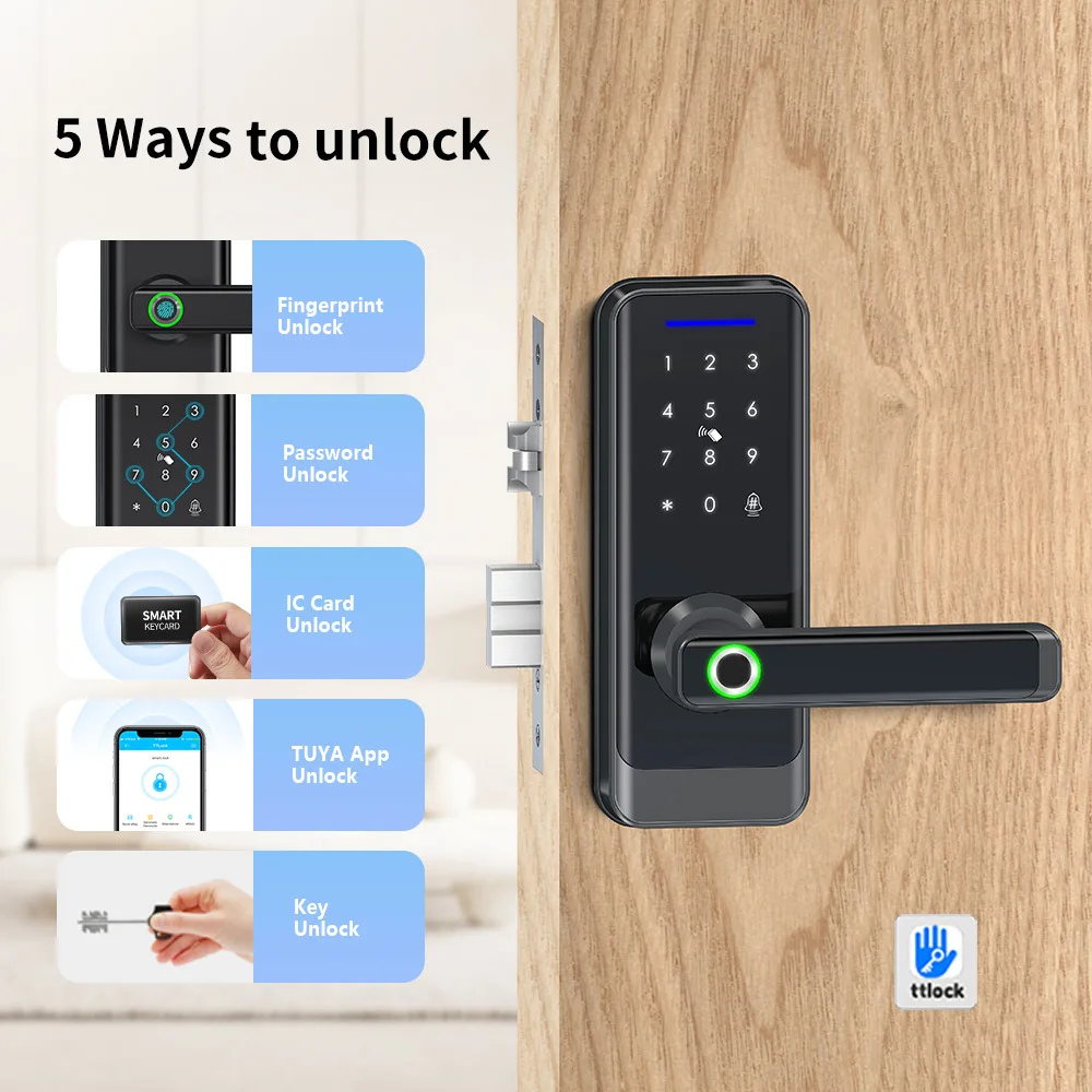 Tuya-Wifi-Fingerprint-Smart-Door-Lock-Bluetooth-TTLock-APP-Remote ...