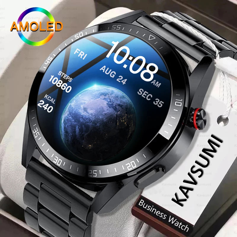 New-Smart-Watch-Mens-454-454-Screen-Always-Display-The-Time-Bluetooth ...
